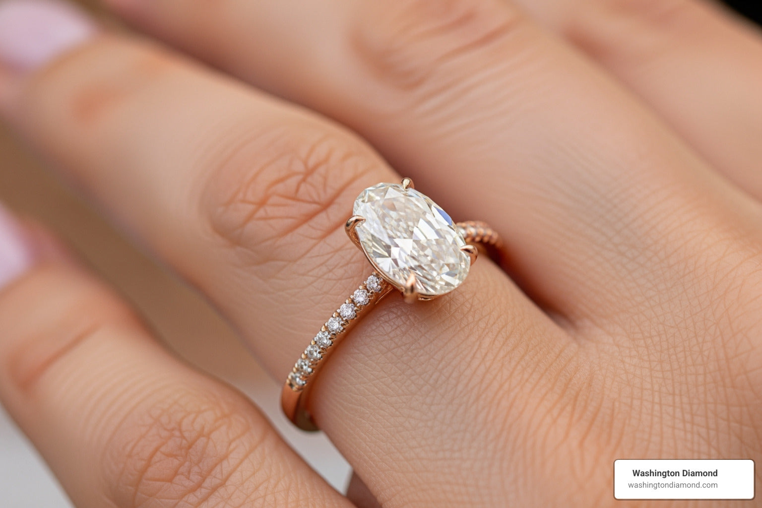 Oval Diamond Engagement Ring: Perfect 2024 Guide – Washington Diamond