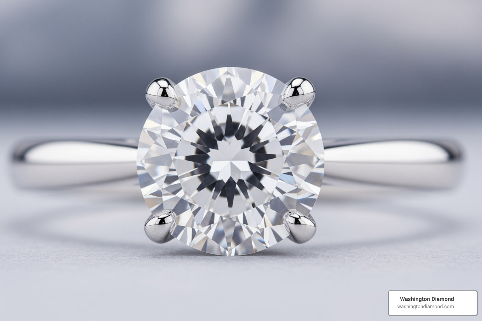 Created White Sapphire Engagement Ring: Stunning 2025 – Washington Diamond